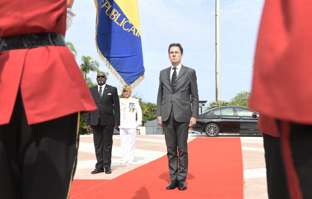 The Ambassador of the Order of Malta to Gabon presents his letters of ...